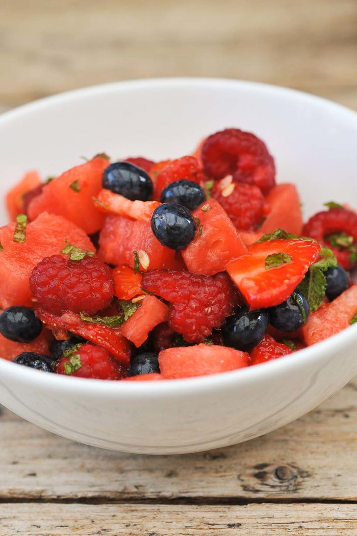 Salade de fruits rouges - Recettes simples et faciles de Framboize