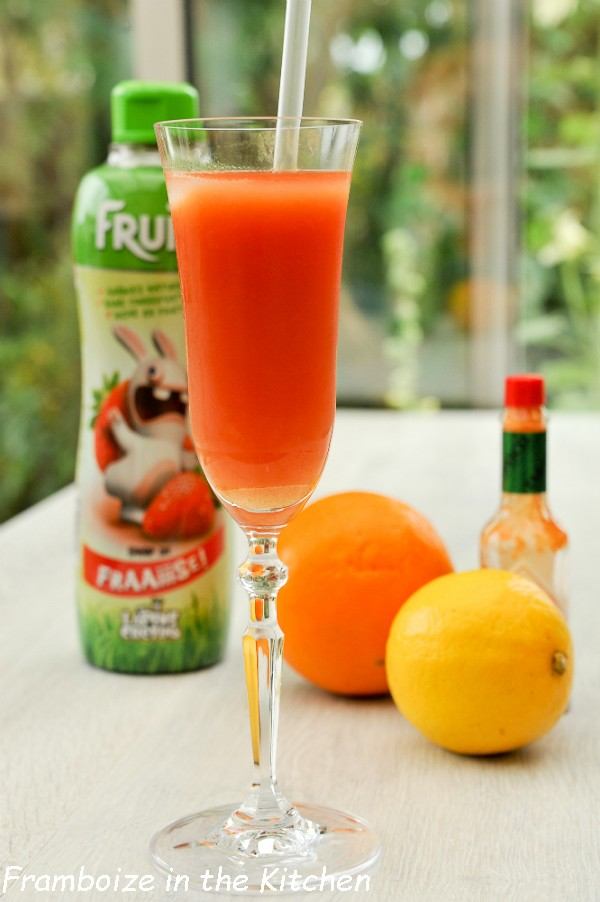 Cocktail sirop de fraise et agrumes sans alcool - Recettes simples et ...